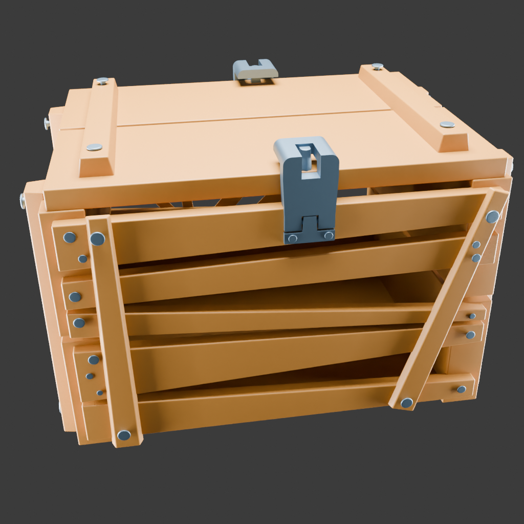 Pirate wooden box | FREE Containers models | BlenderKit