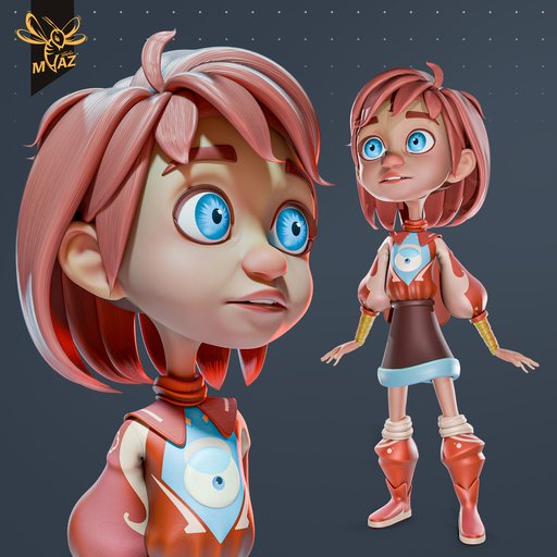 Valerie Character | Fantasy Hero / Heroines models | BlenderKit