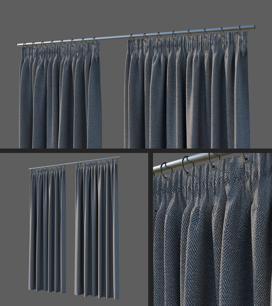 Curtain 1A | Curtains models | BlenderKit