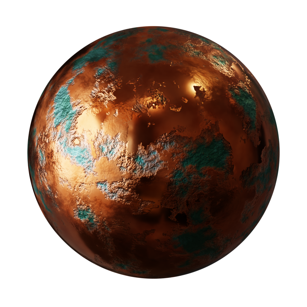Oxidized Copper | FREE metal materials | BlenderKit