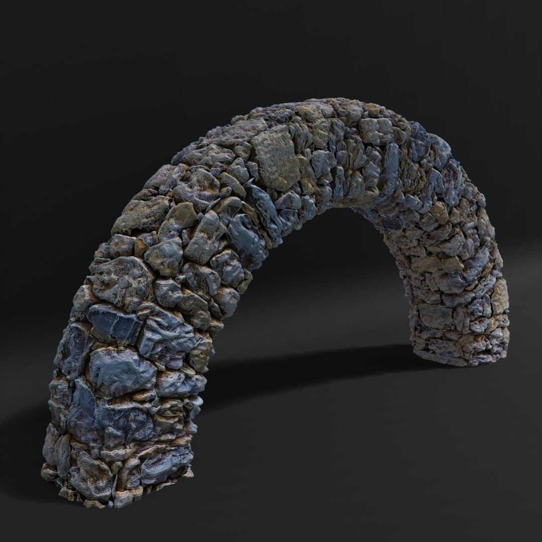 Stone Arch Color Rock | Buildings models | BlenderKit