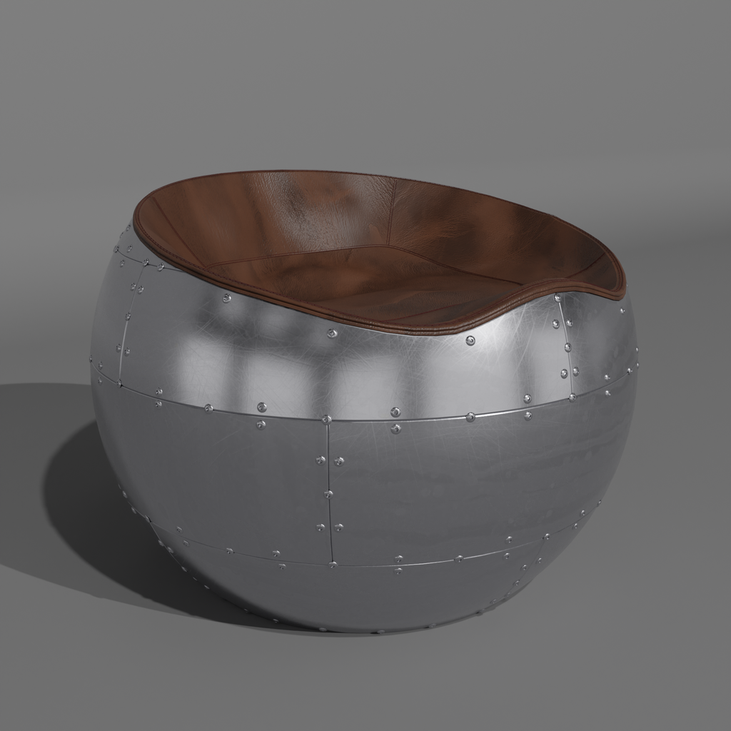 The Aircraft Design stool | FREE Sitting Chairs models | BlenderKit