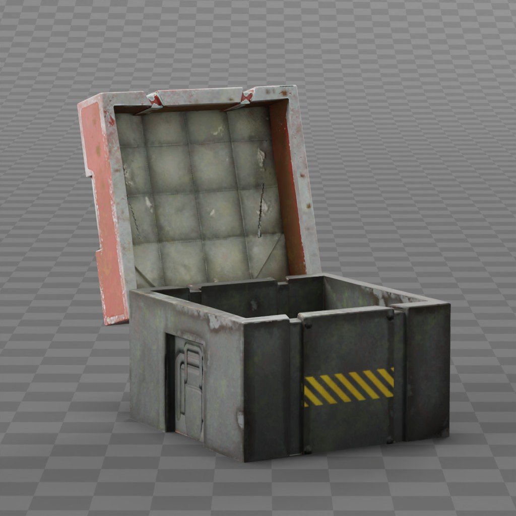 CyberPunk Crate | Containers models | BlenderKit