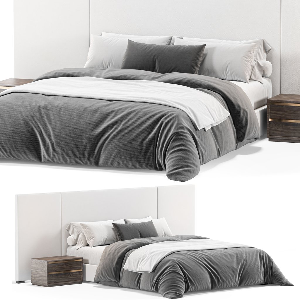 Rh Modena Bed | Beds models | BlenderKit
