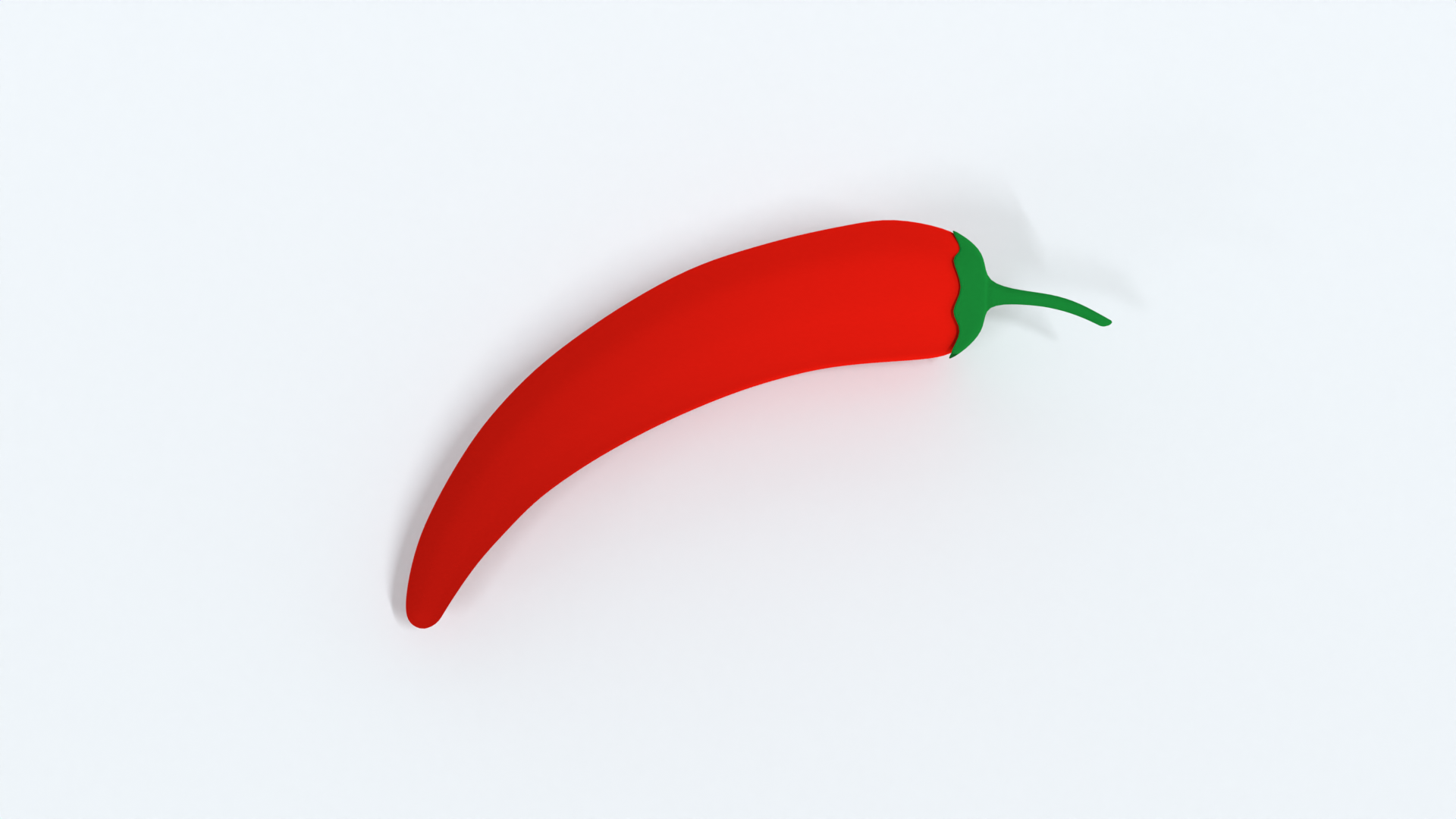 Cartoon Red Pepper | FREE Fruit & Vegetables models | BlenderKit