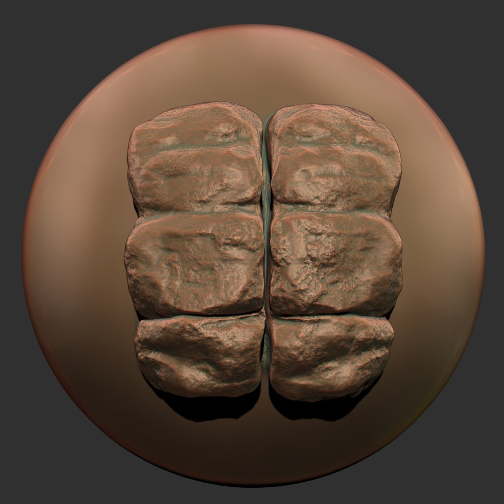 ER Rock Brush 24 | rock brushes | BlenderKit