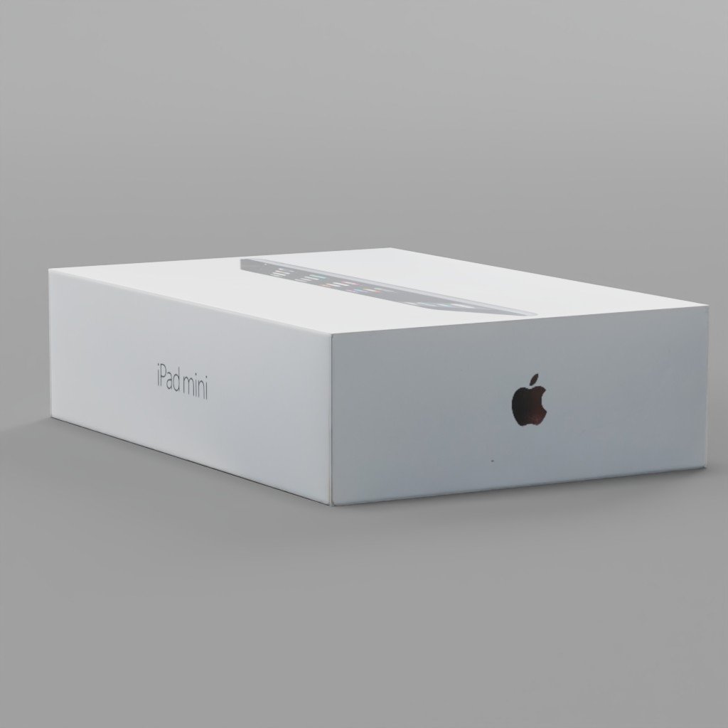 Ipad Mini cardboard Box | Miscellaneous models | BlenderKit