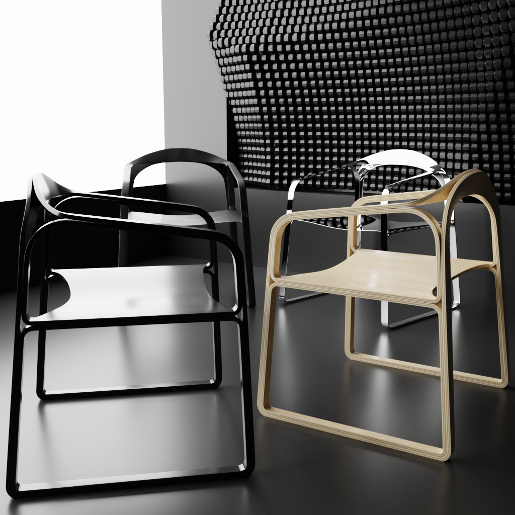Ploop Armchair | FREE Armchairs models | BlenderKit