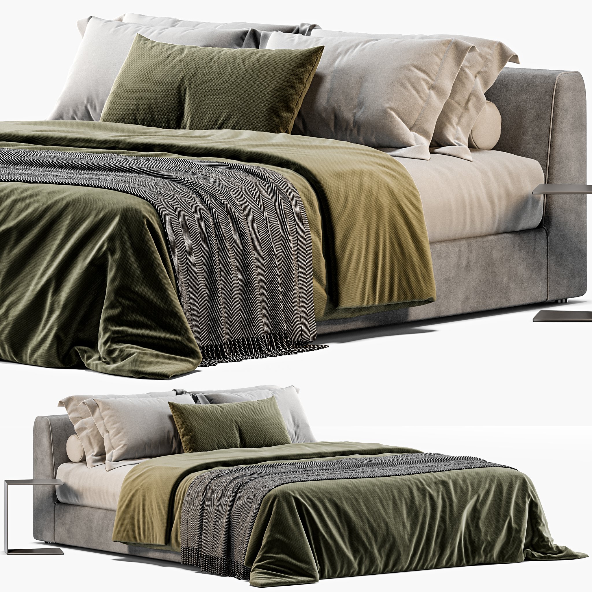 Bed Meridiani Louis | Beds models | BlenderKit
