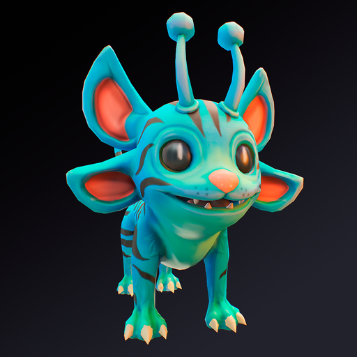 Alien dog | Mammals models | BlenderKit
