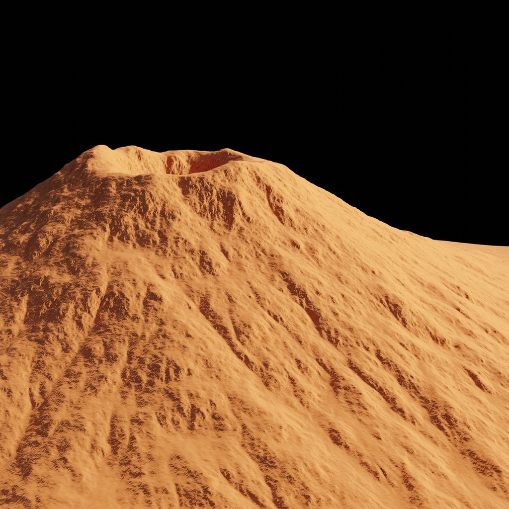 Desert Volcano | FREE Terrains models | BlenderKit