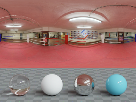 Basement Boxing Ring | FREE Sports HDRis | BlenderKit