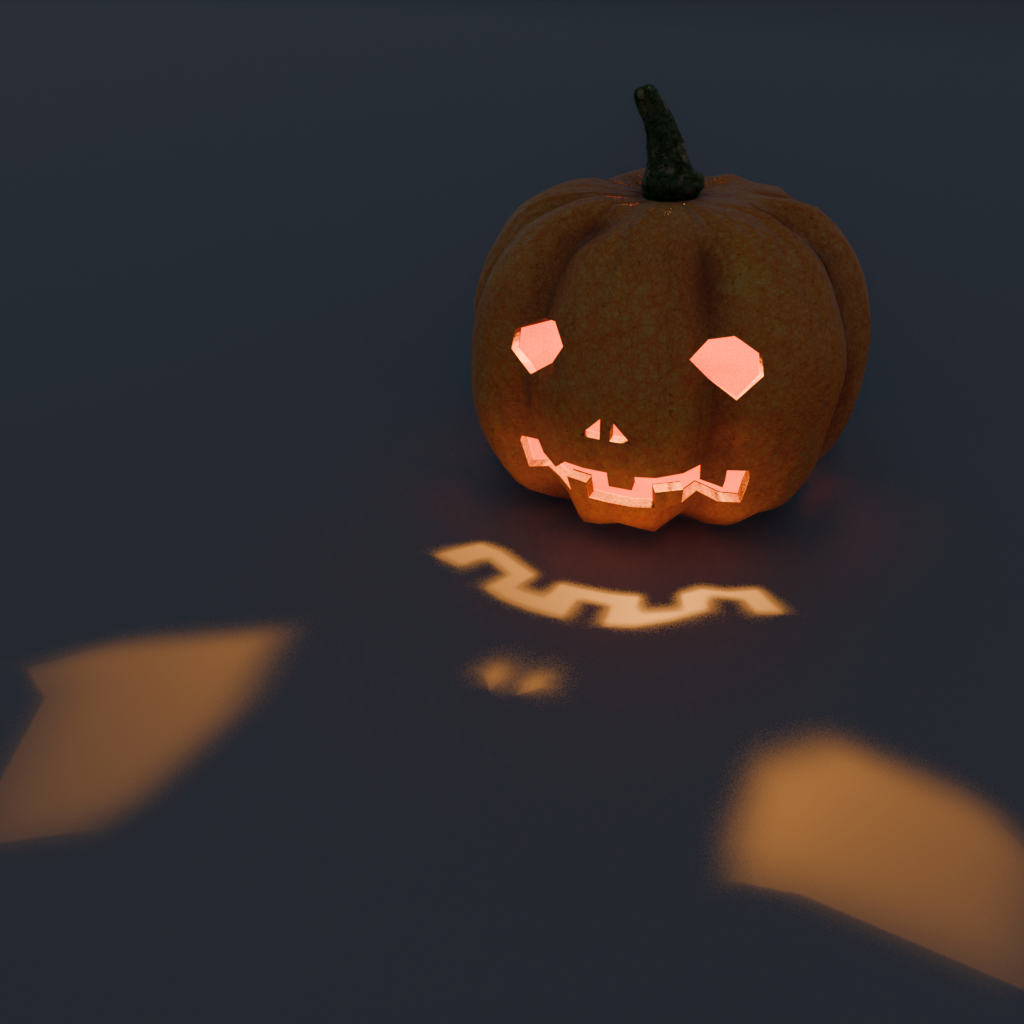 BlenderKit | Download the Halloween Pumpkin Carved Scary model