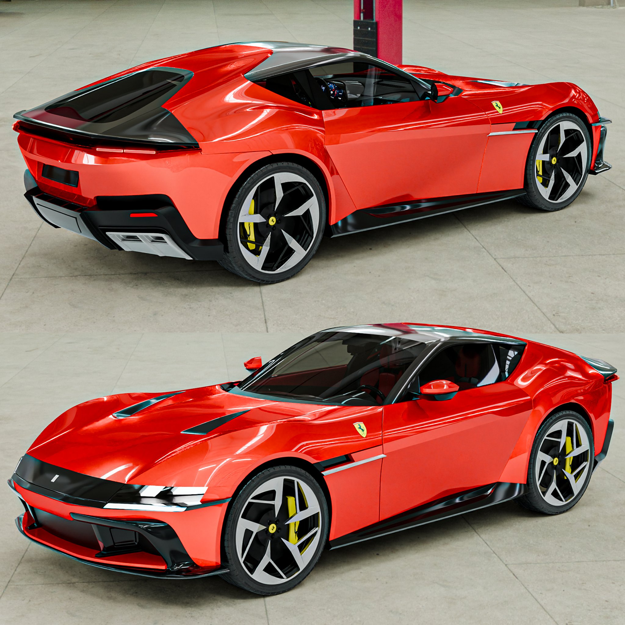 Ferrari 12 Cilindri 2025 | Luxury Cars models | BlenderKit