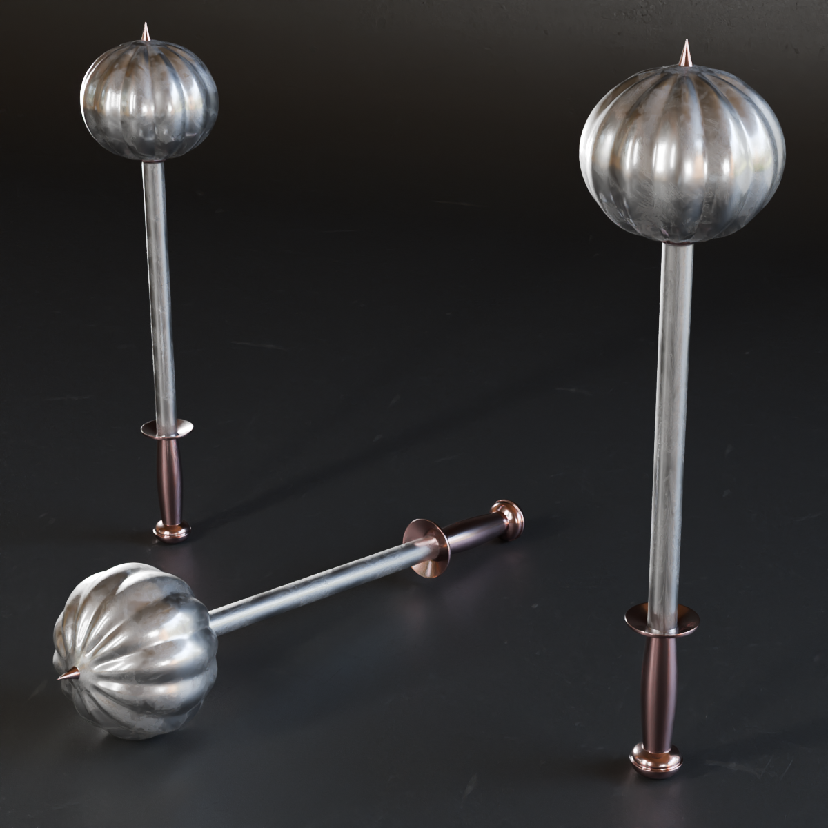 MK BaseMesh mace-41 | Historical Weapons models | BlenderKit
