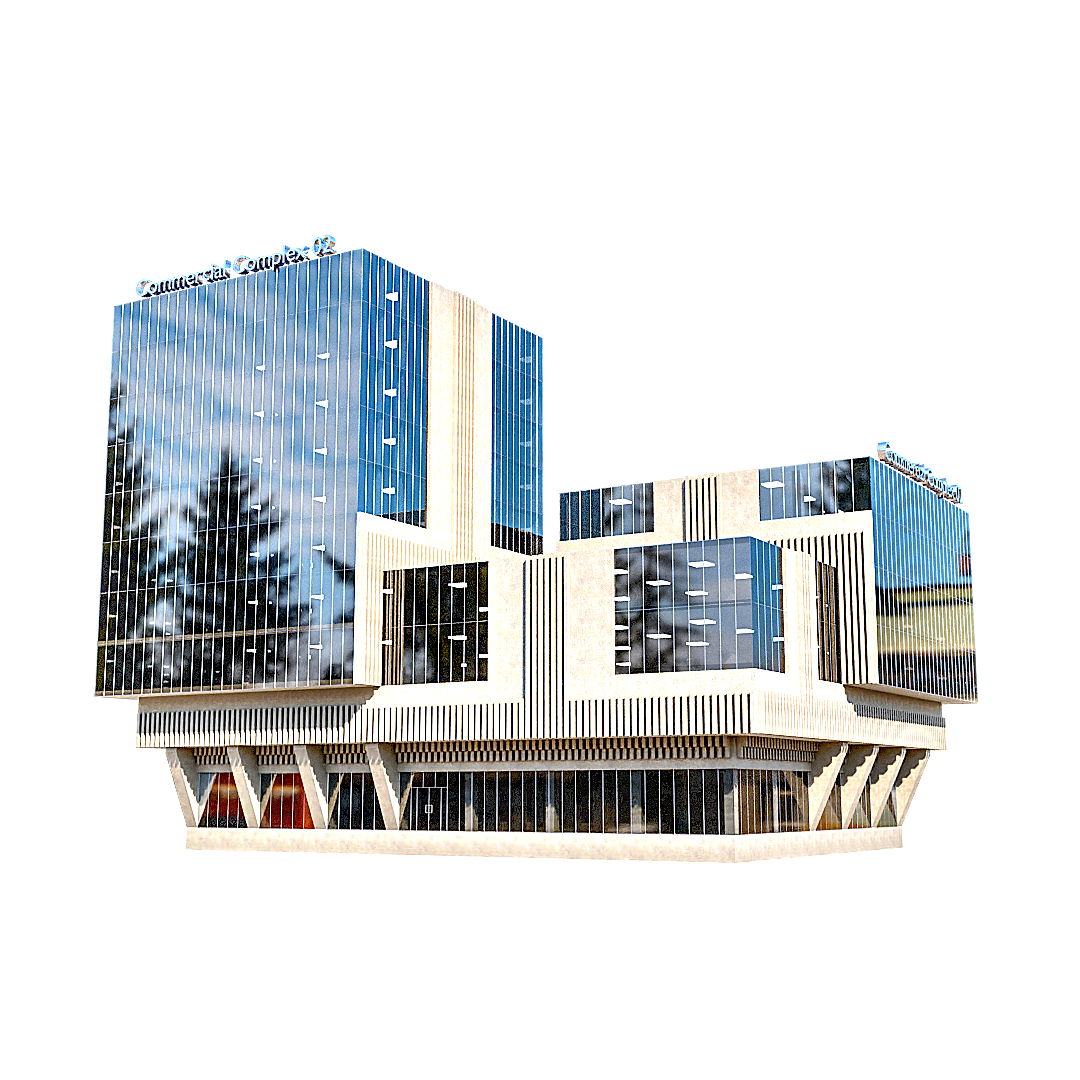 Commercial Complex 02 | 3D Commercial models | BlenderKit