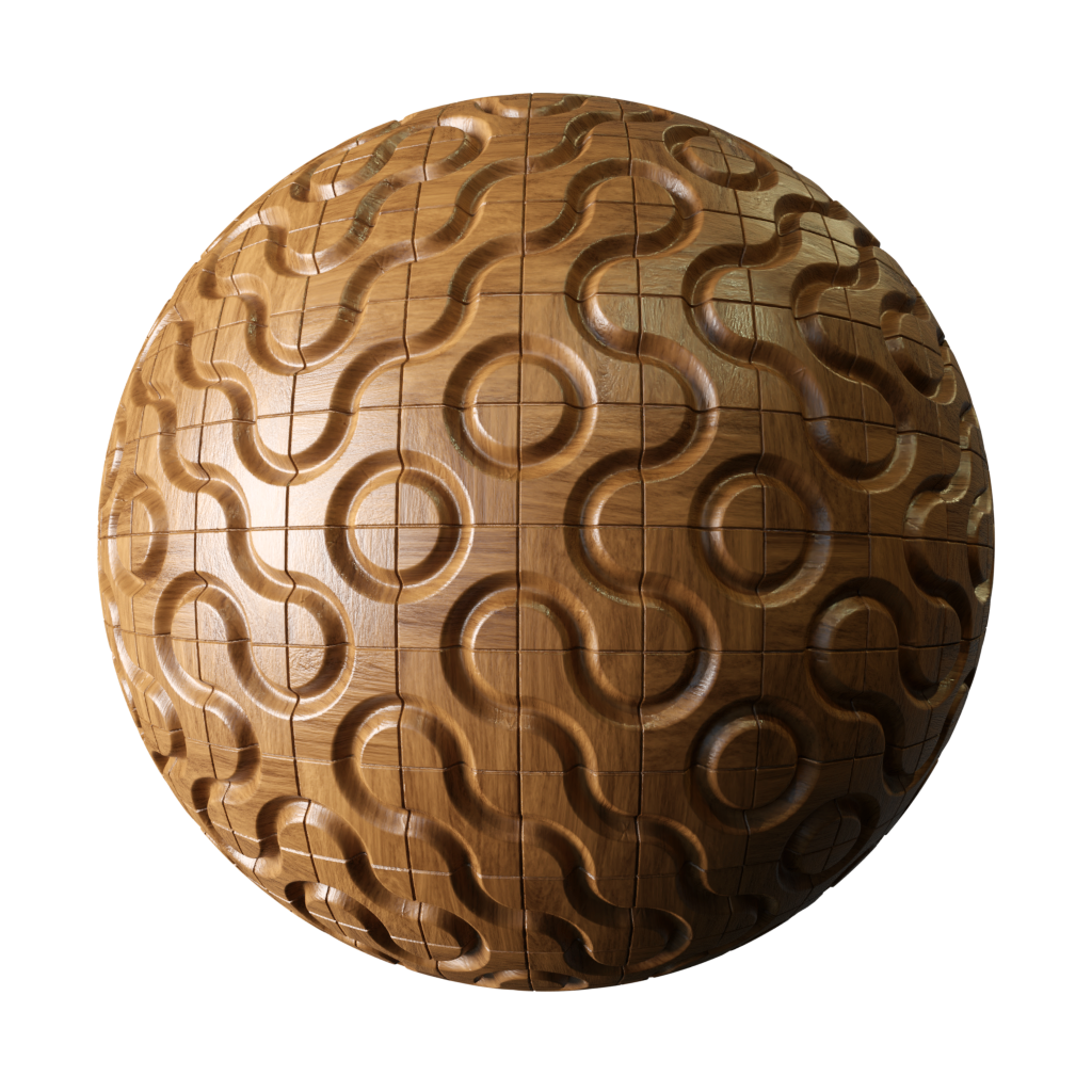 Wooden Carved Panel | FREE wood materials | BlenderKit