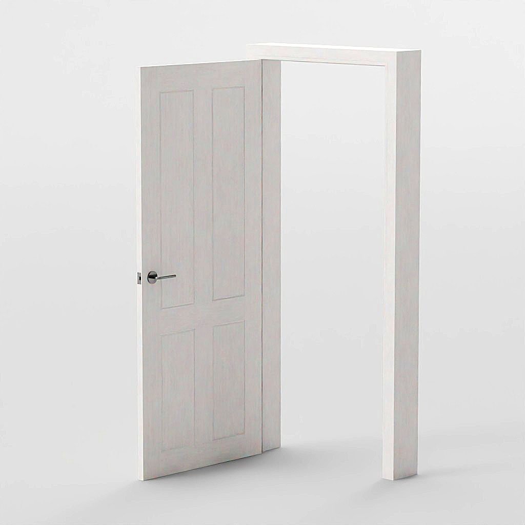 Interior Door and Frame #3 | Doors models | BlenderKit