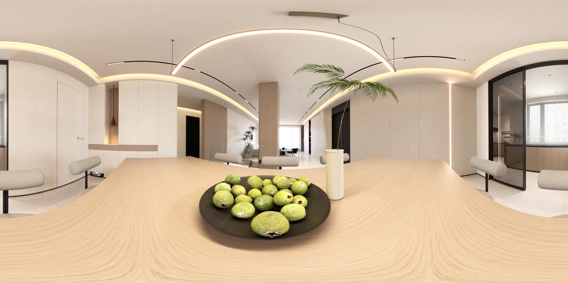 Dining room | Interiors HDRis | BlenderKit