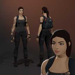 Selene (Survival Girl) | Women models | BlenderKit