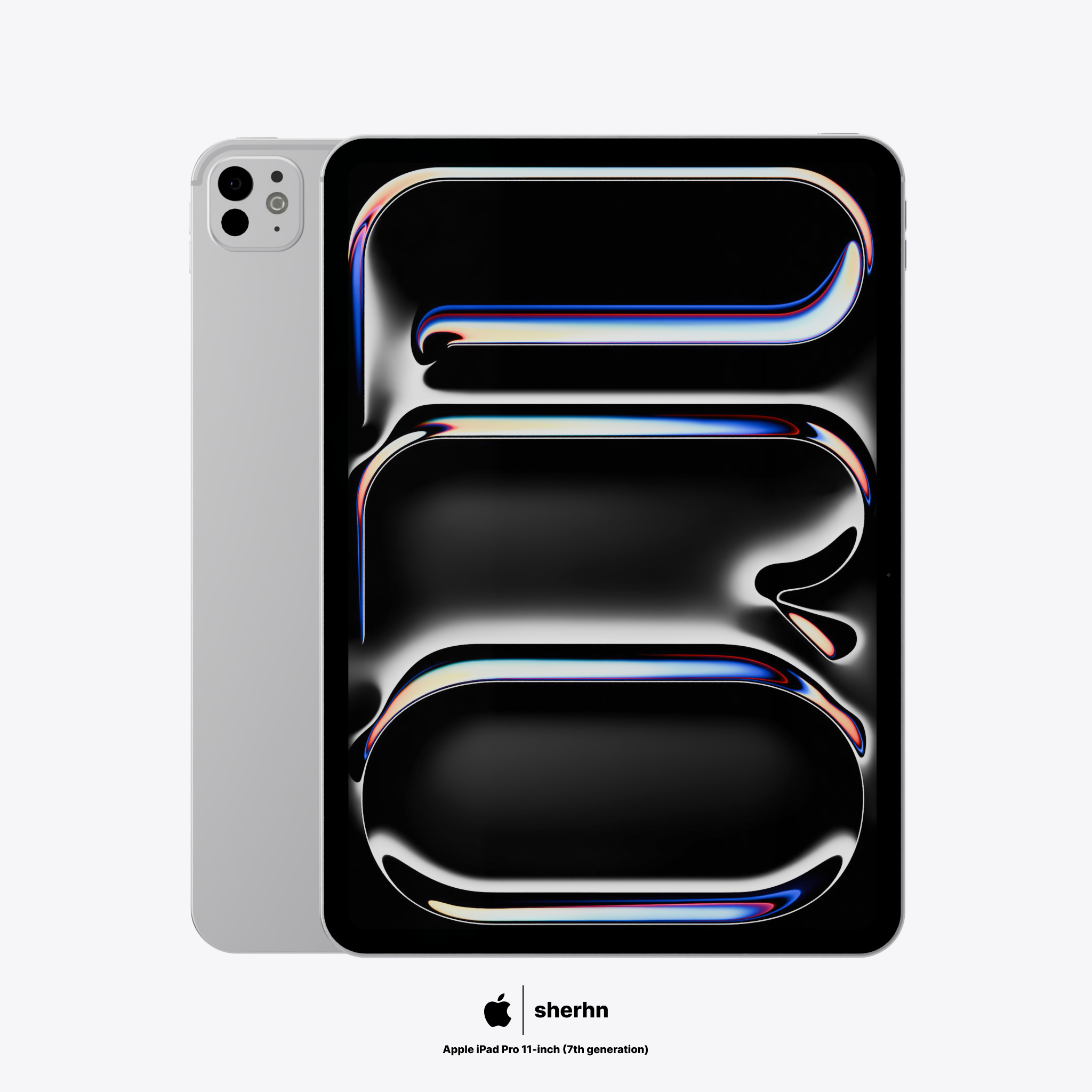 Apple iPad Pro 11-inch (Silver) | Tablets models | BlenderKit