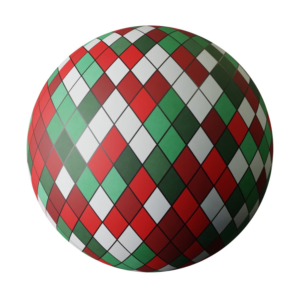 Classic Harlequin Diamond Tile | FREE tiles materials | BlenderKit