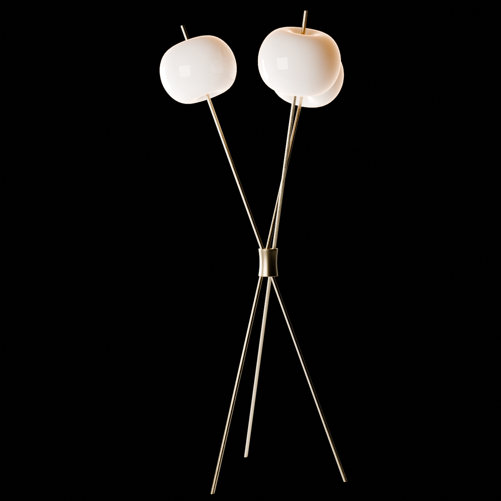 Tri-Globe Floorlamp | FREE Floor Lamps models | BlenderKit