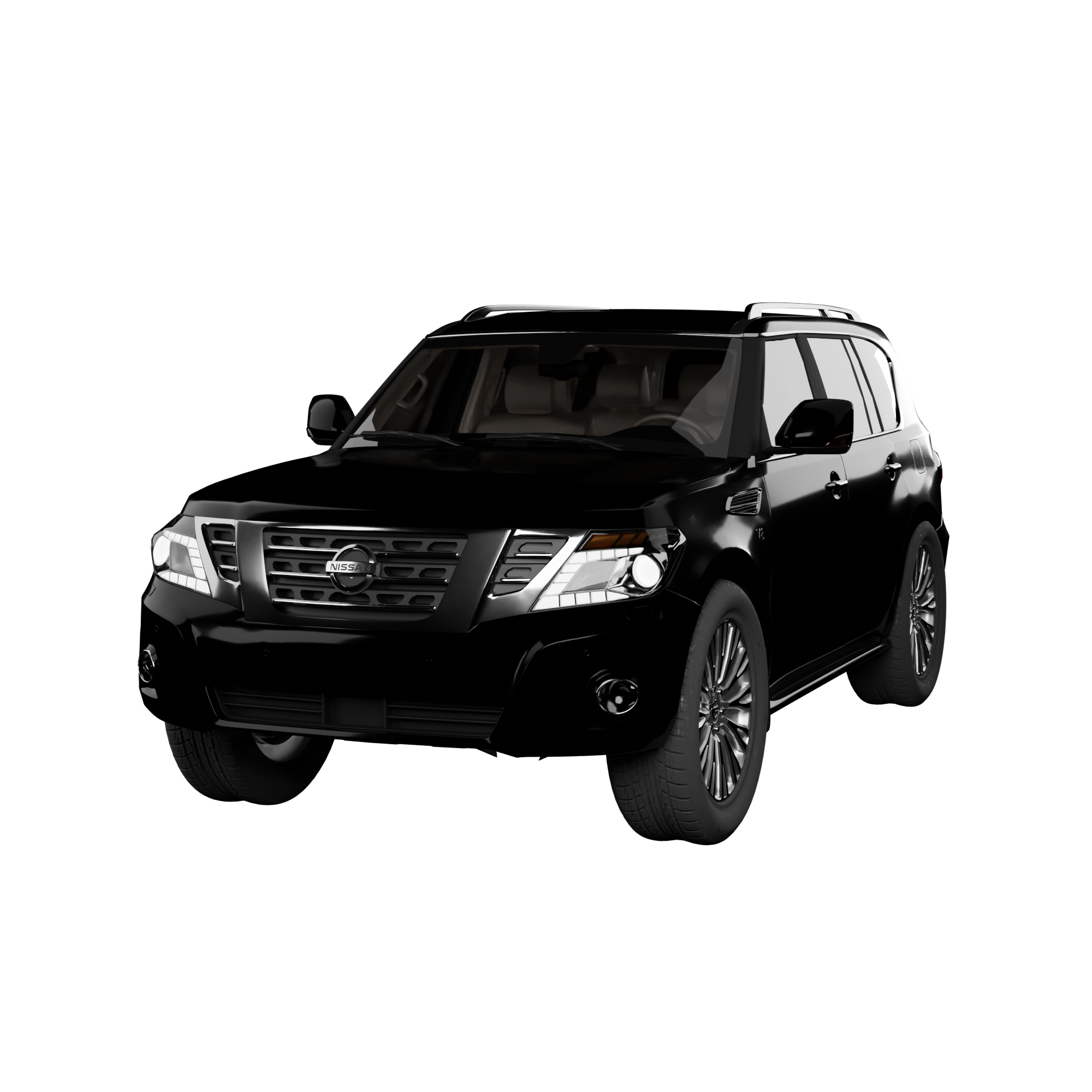 Nissan Patrol Y62 with HD Interior | 3D Standard models | BlenderKit