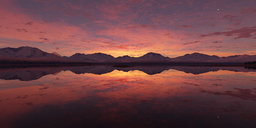 Dramatic Colorful Sunset Sky | Nature HDRis | BlenderKit