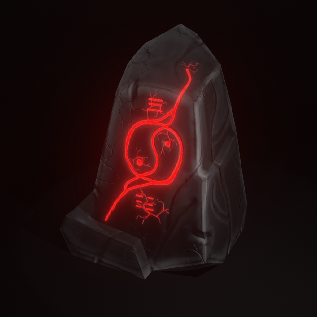 Rune stone | Environment Elements models | BlenderKit