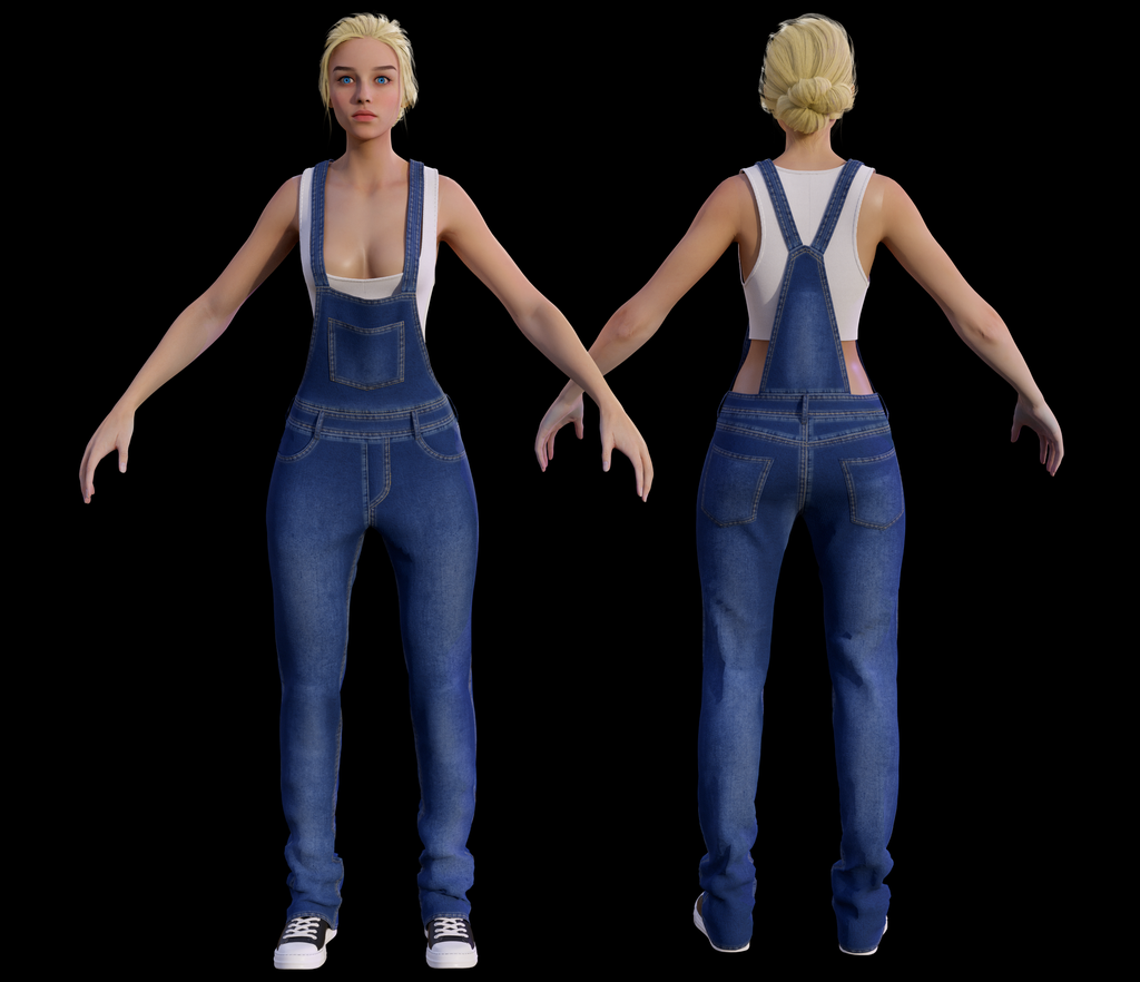Mechanic Girl | Women models | BlenderKit