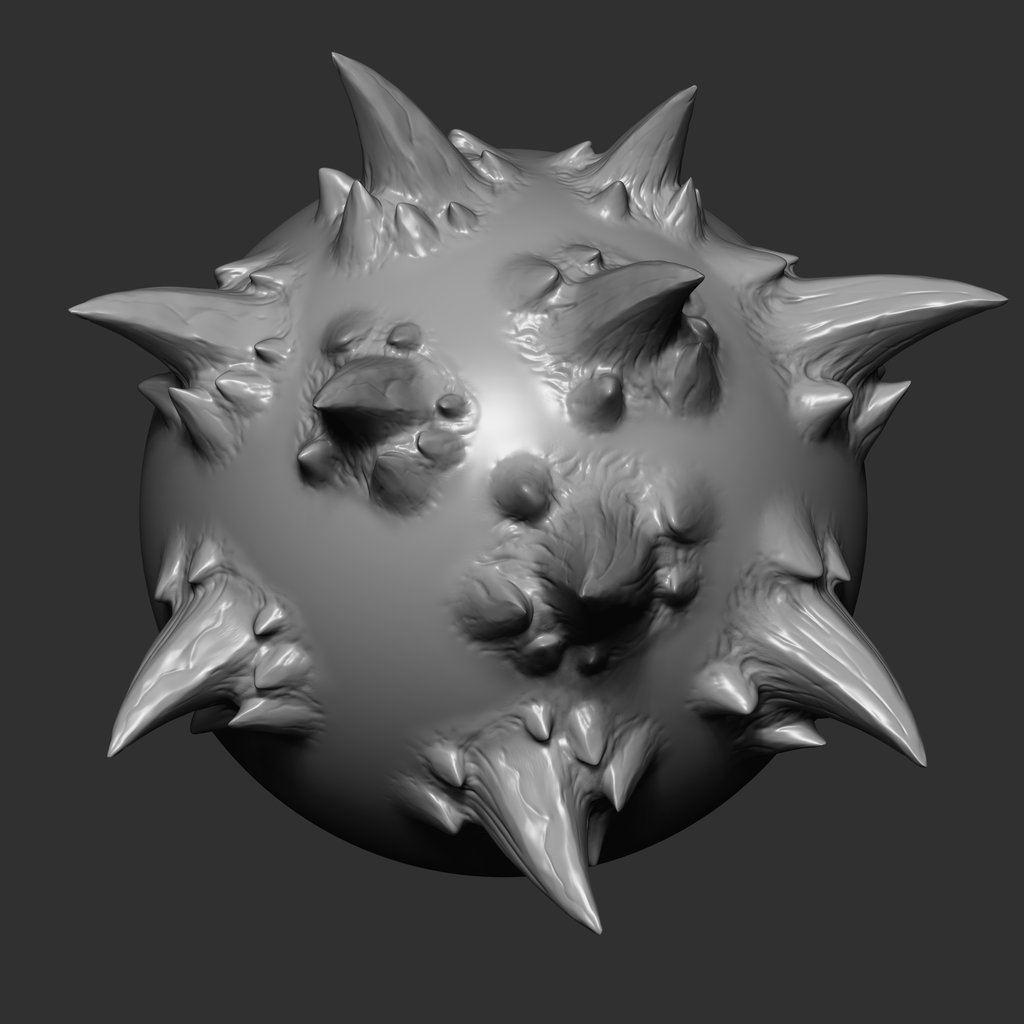NS Demon multi spikes | Spikes brushes | BlenderKit