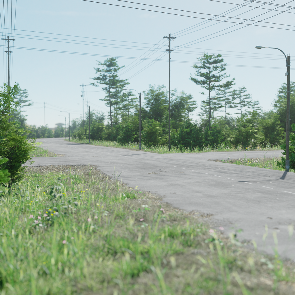 Crossroads | Nature scenes | BlenderKit
