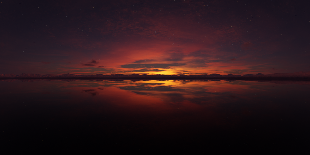 Dramatic Sunset Sky Landscape | Nature HDRis | BlenderKit