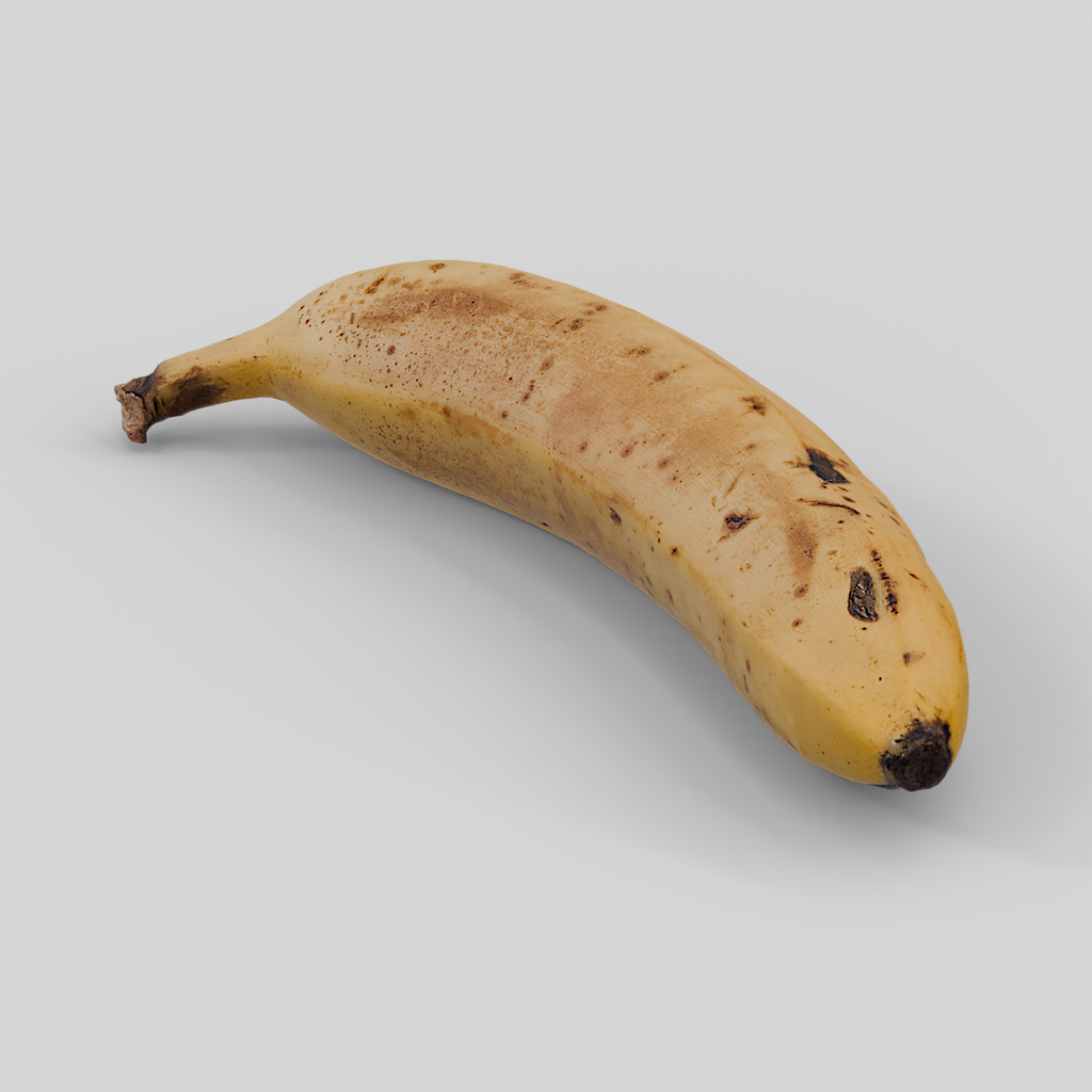 Banana (photoscanned) | FREE Fruit & Vegetables models | BlenderKit