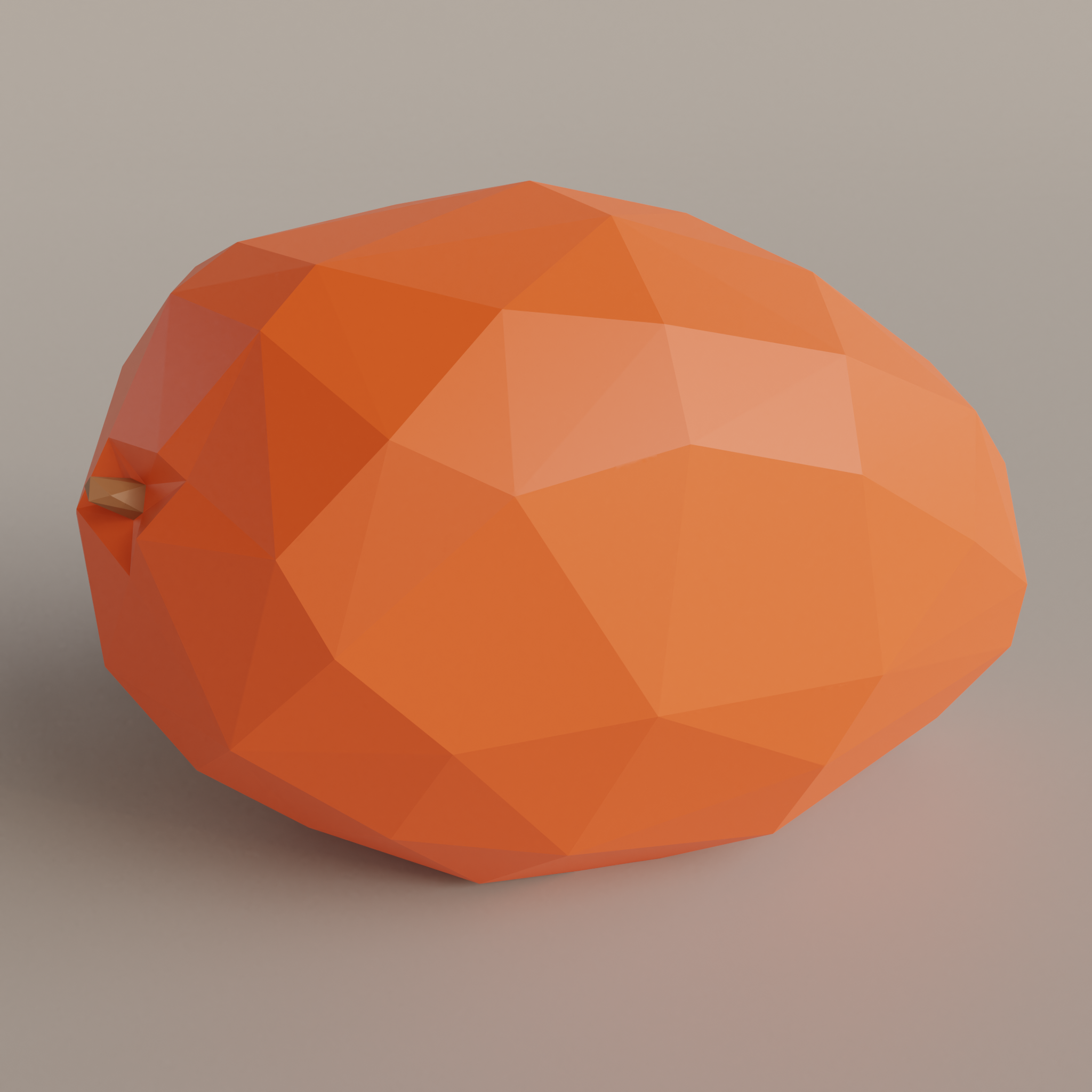 Low Poly Mango | FREE 3D Fruit/Vegetable models | BlenderKit