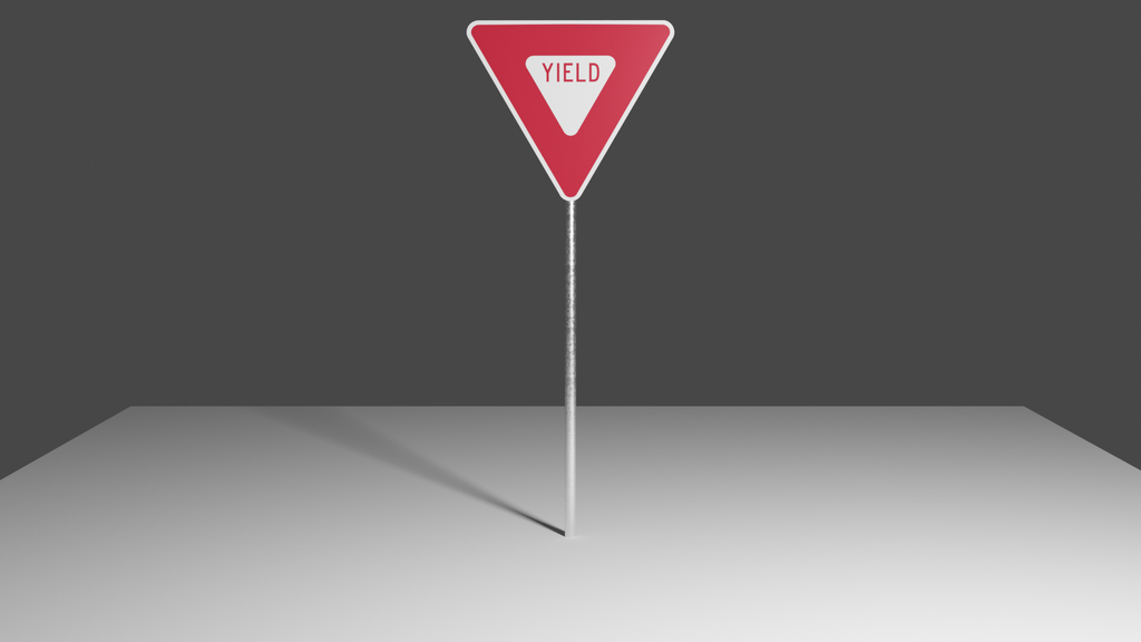 Give way sign | FREE Signs models | BlenderKit