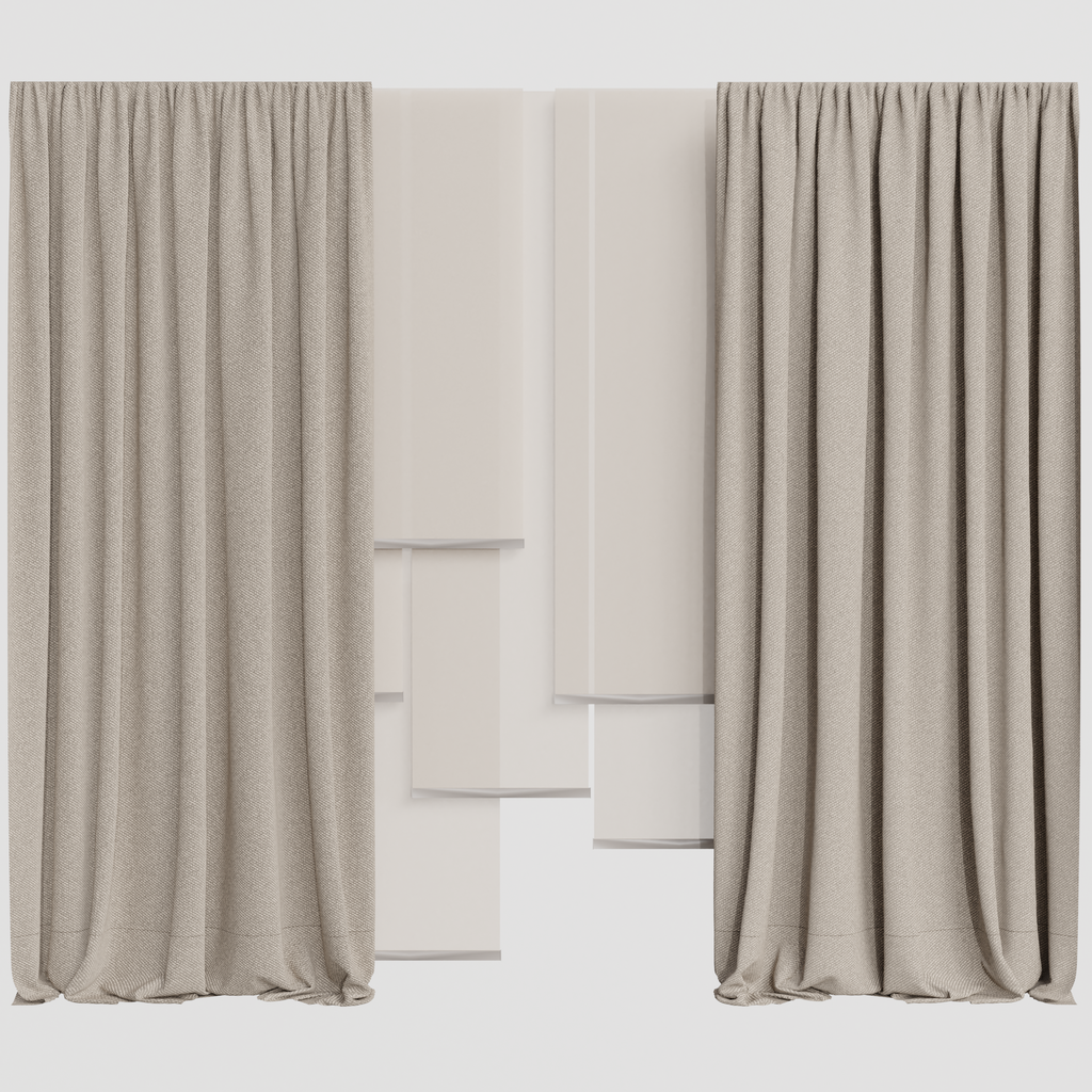 Silk and Curtain | Curtains models | BlenderKit