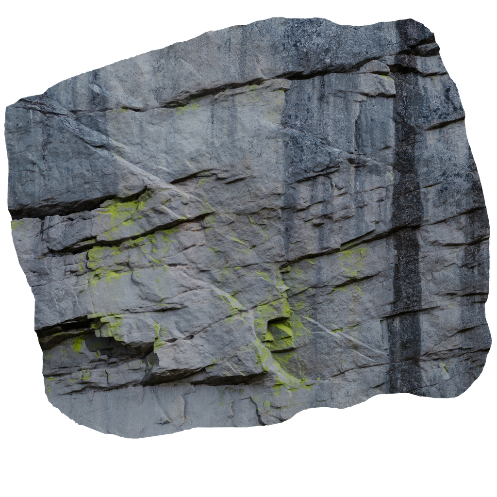 BlenderKit | Download the Rugged Rock Cliff 3 model