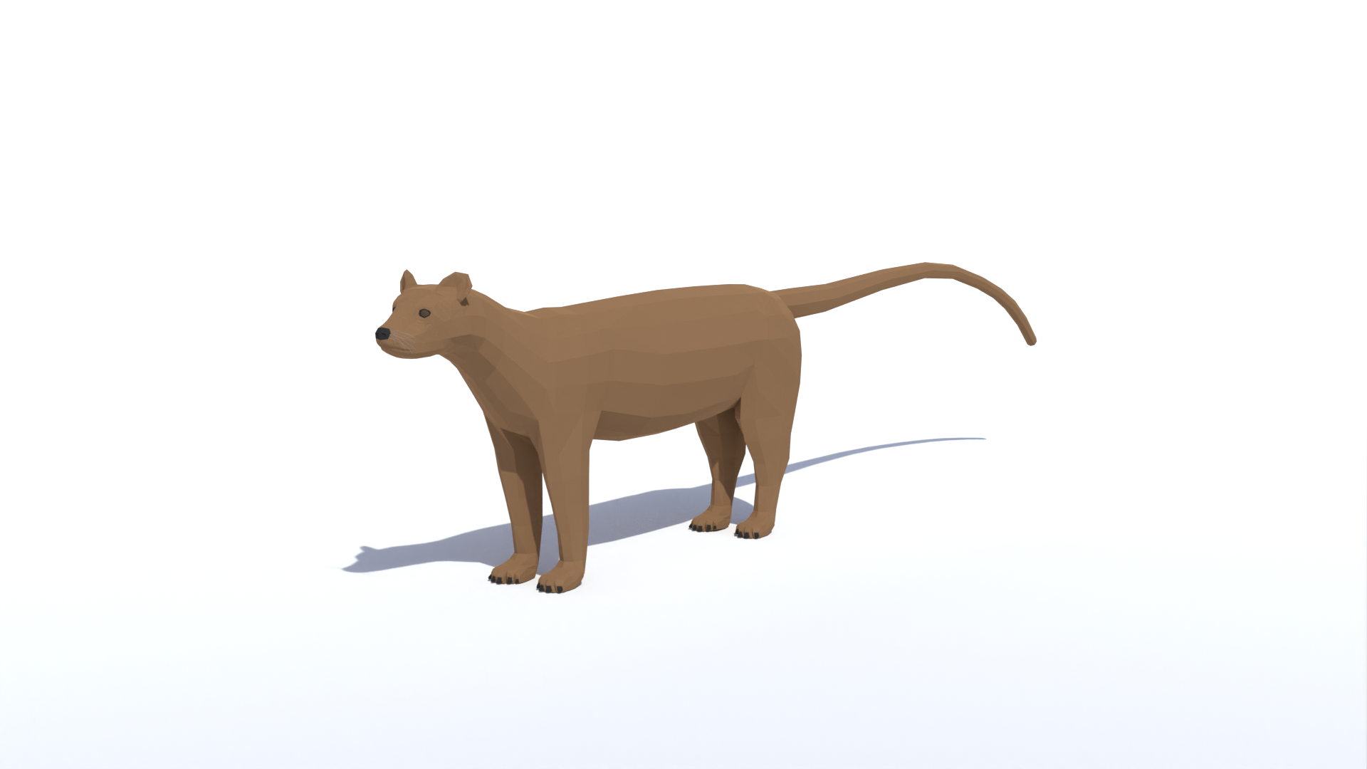 Low Poly Fossa | Mammals models | BlenderKit