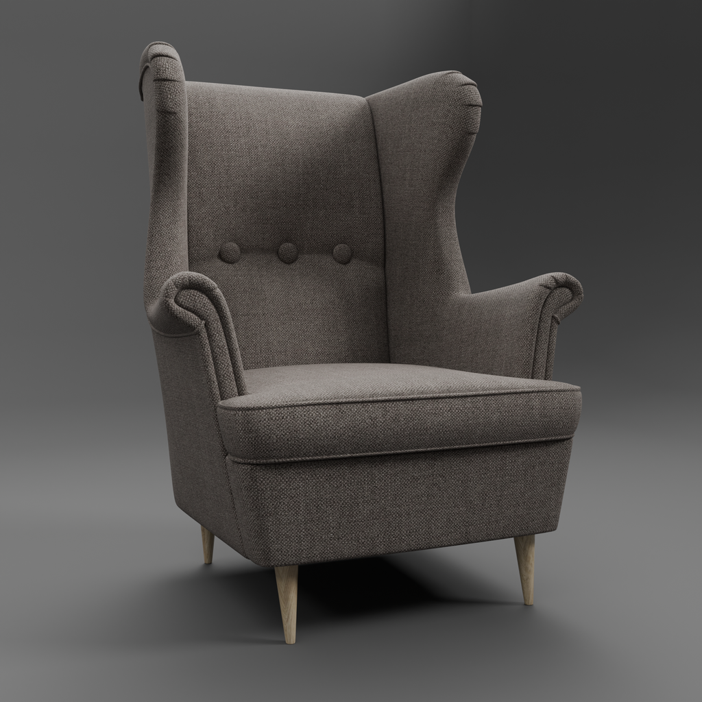 Ikea STRANDMON Children s armchair | Armchairs models | BlenderKit