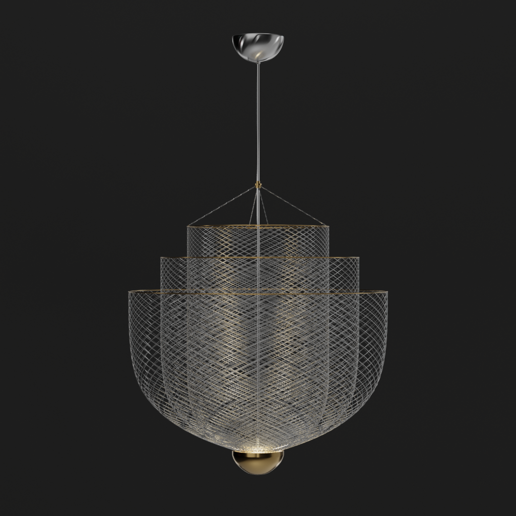Meshmatics Chandelier | Ceiling Lights models | BlenderKit