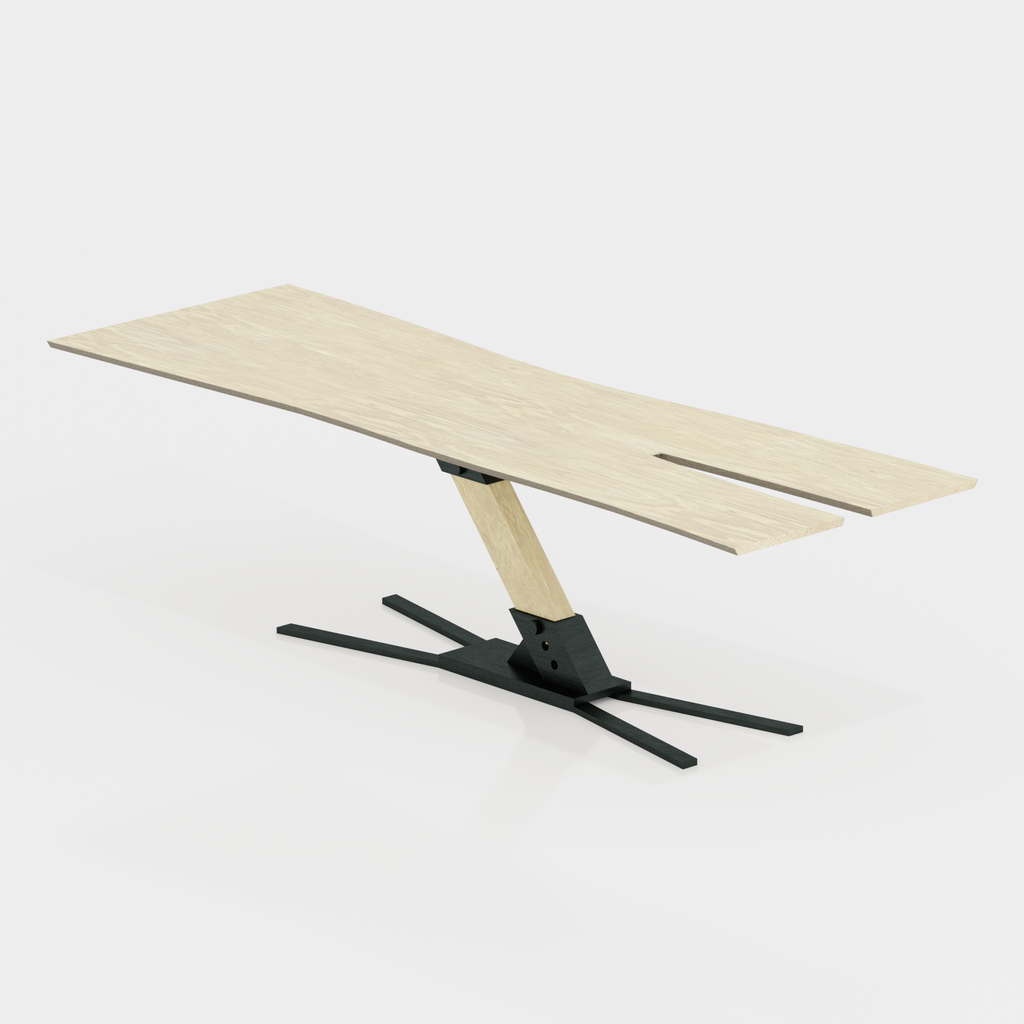 Oak Table (+Cambium,Bark) | FREE Tables models | BlenderKit