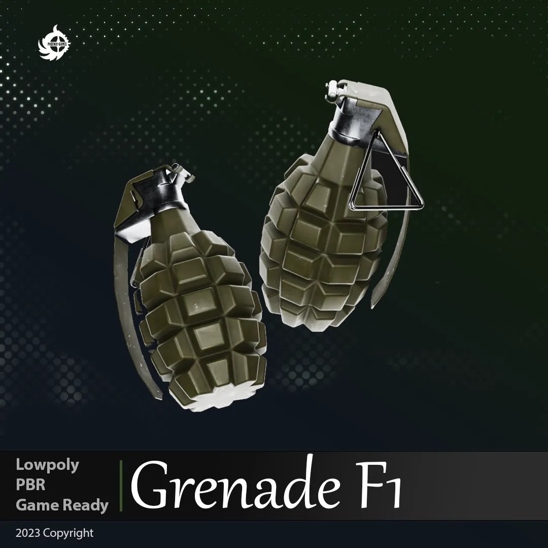 Grenade F1 | 3D Modern models | BlenderKit