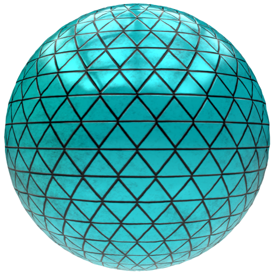 Triangles Tile | FREE 3D metal materials | BlenderKit