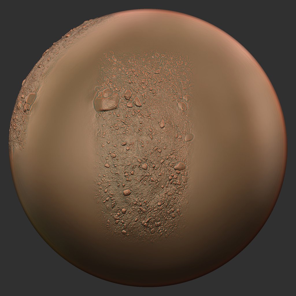 ER_Gravel Brush-.001 | nature brushes | BlenderKit
