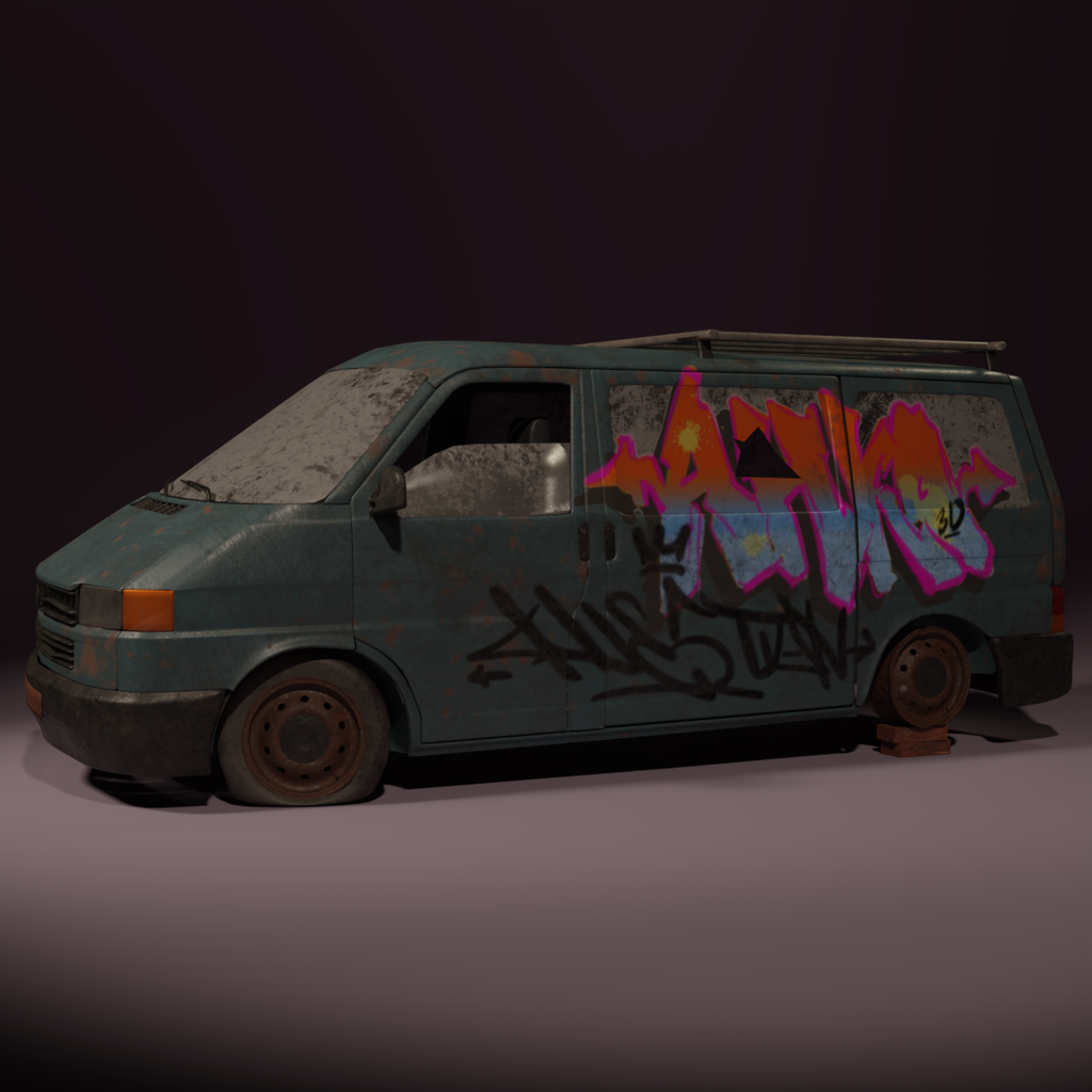 Volkswagen Type 2 | Vans models | BlenderKit