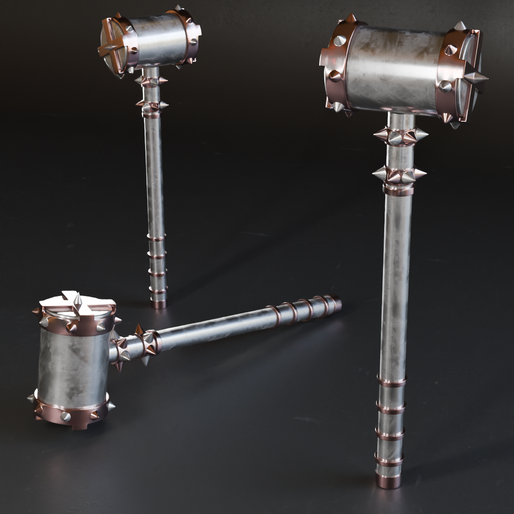 MK BaseMesh mace-13 | Historical Weapons models | BlenderKit