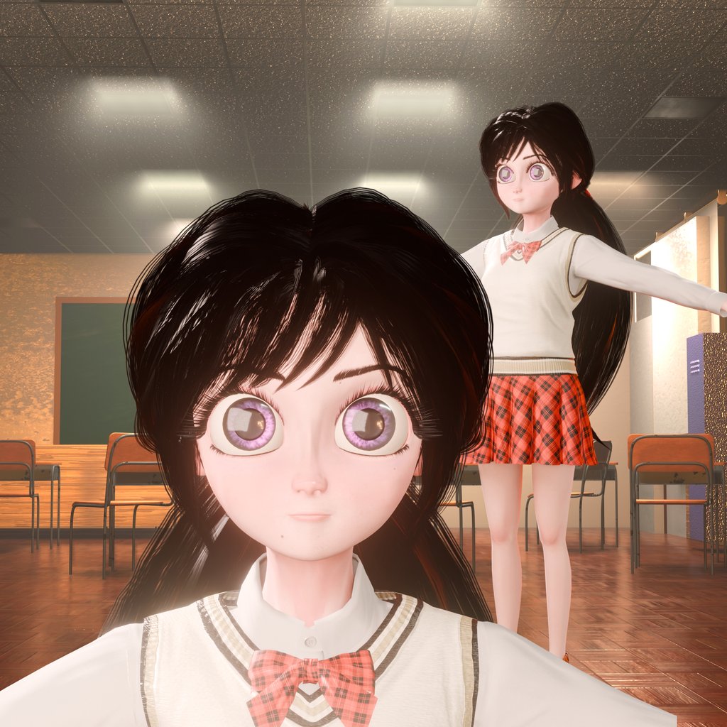 Shiro Anime Character | Women models | BlenderKit