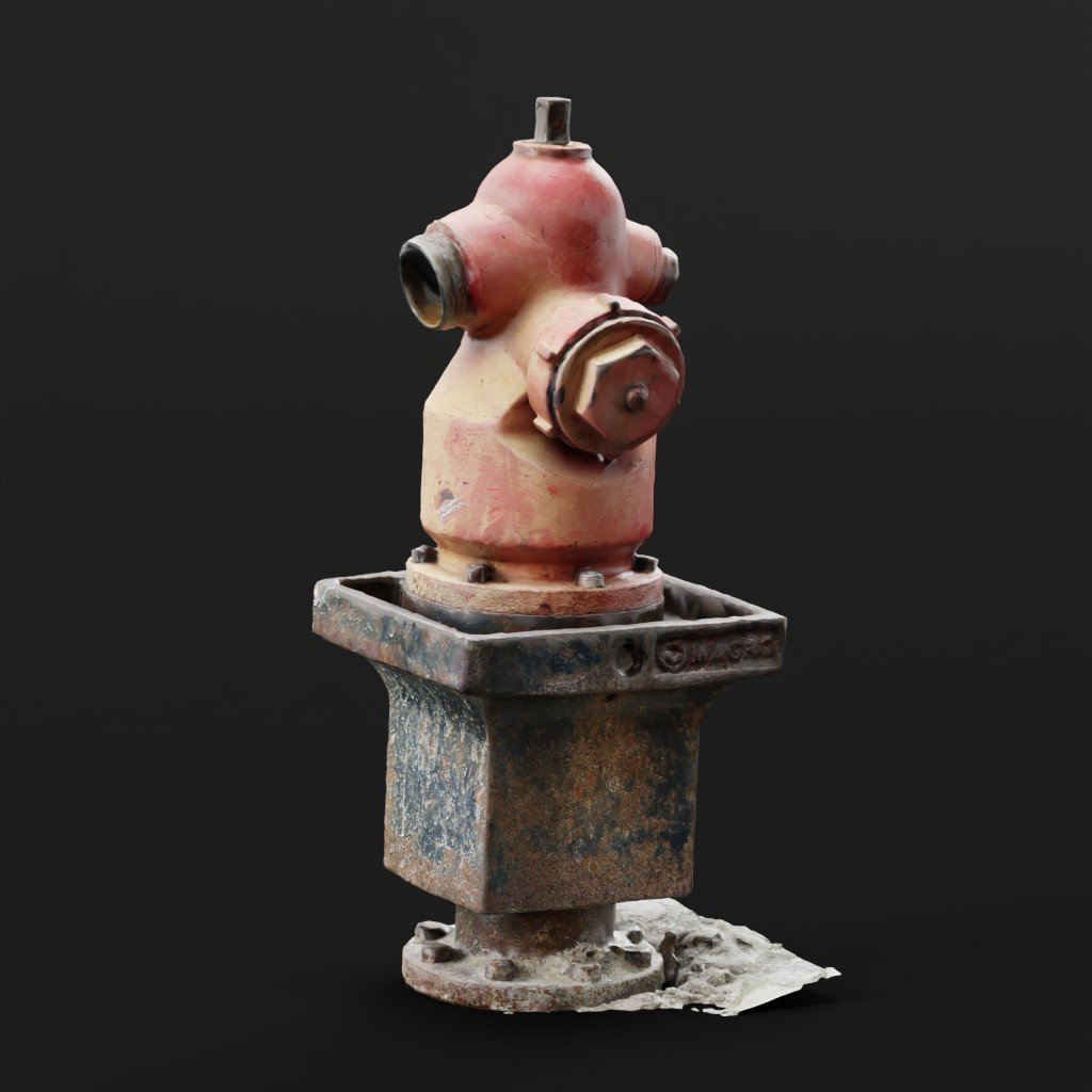 Red Fire Hydrant (Photoscanned) | FREE Urban Environment models ...